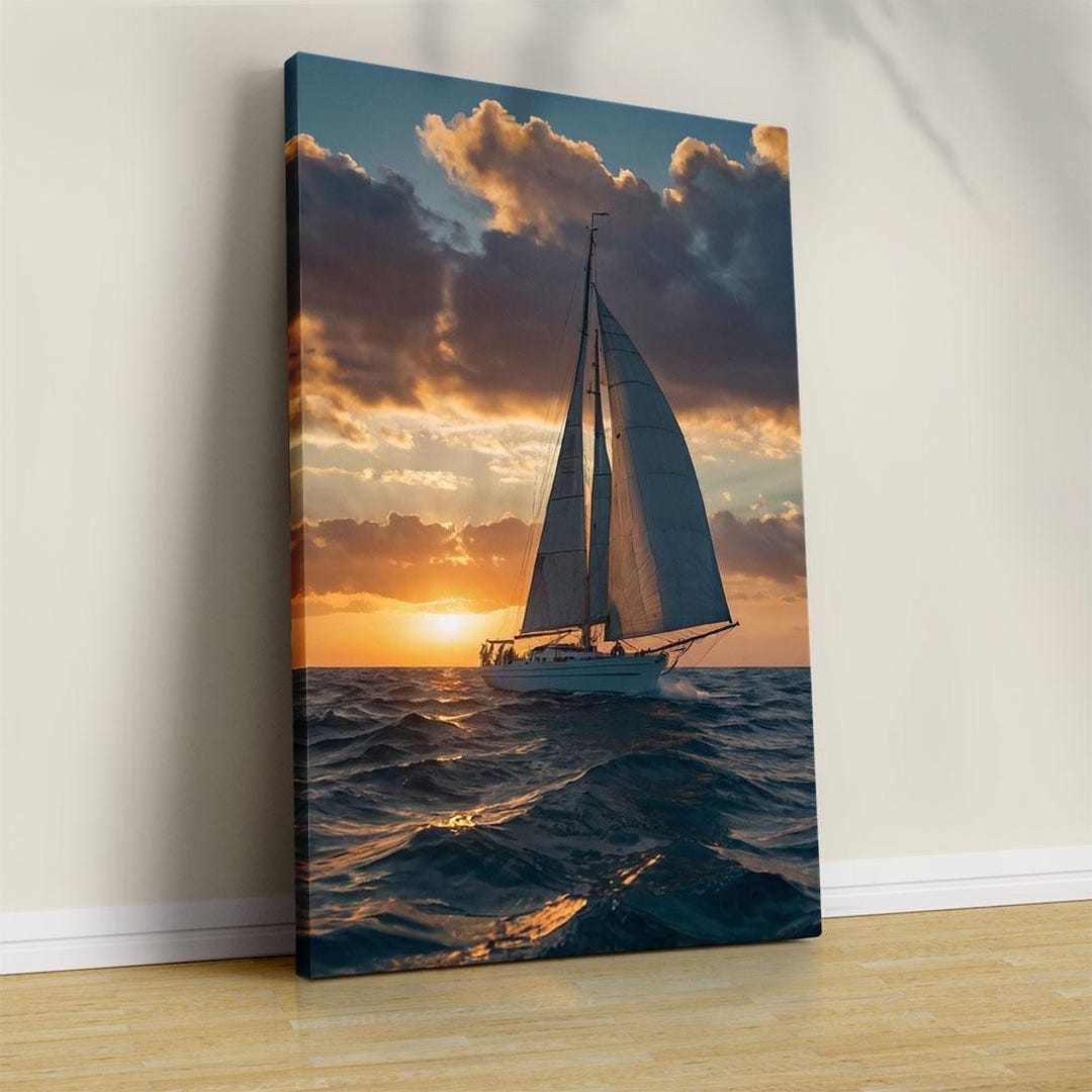 Fashion Magazine Seascape Art Print: Heritage Luxury Canvas Wall Decor ...