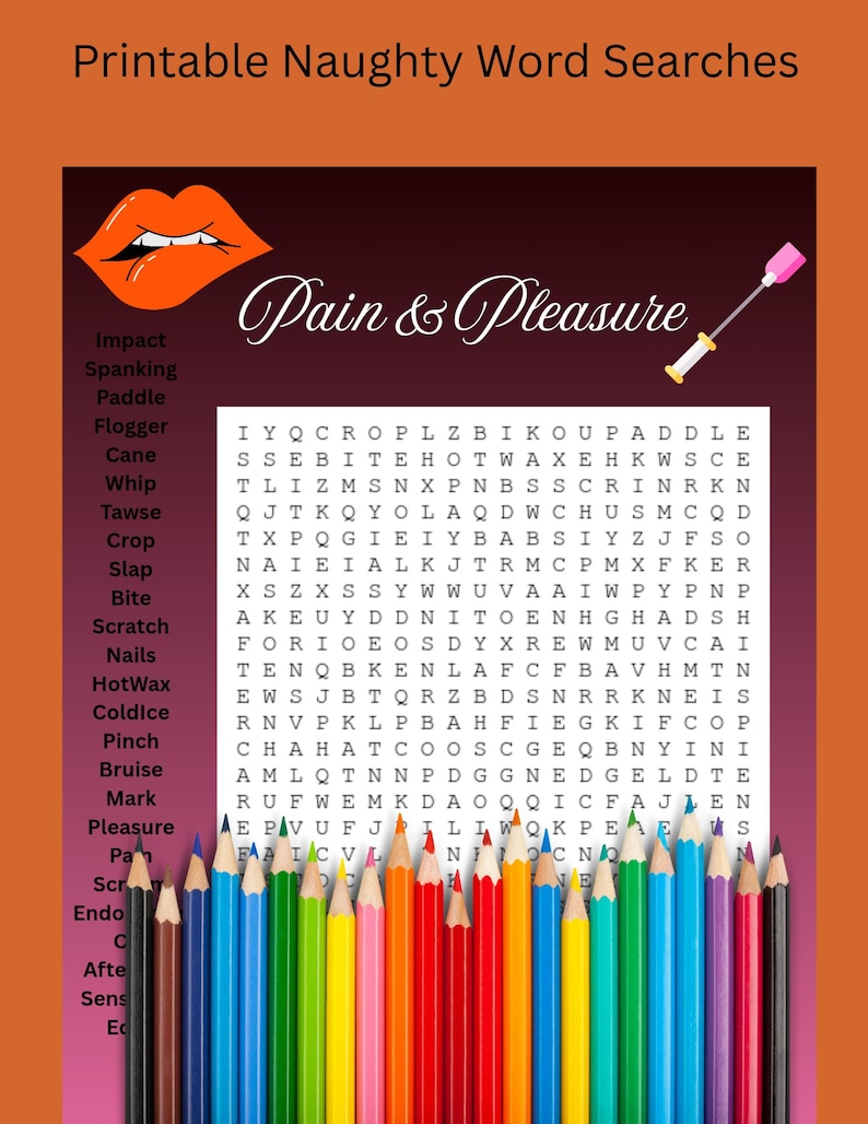 BDSM Adult Word Search – Naughty Funny Puzzle Game for Adults ...