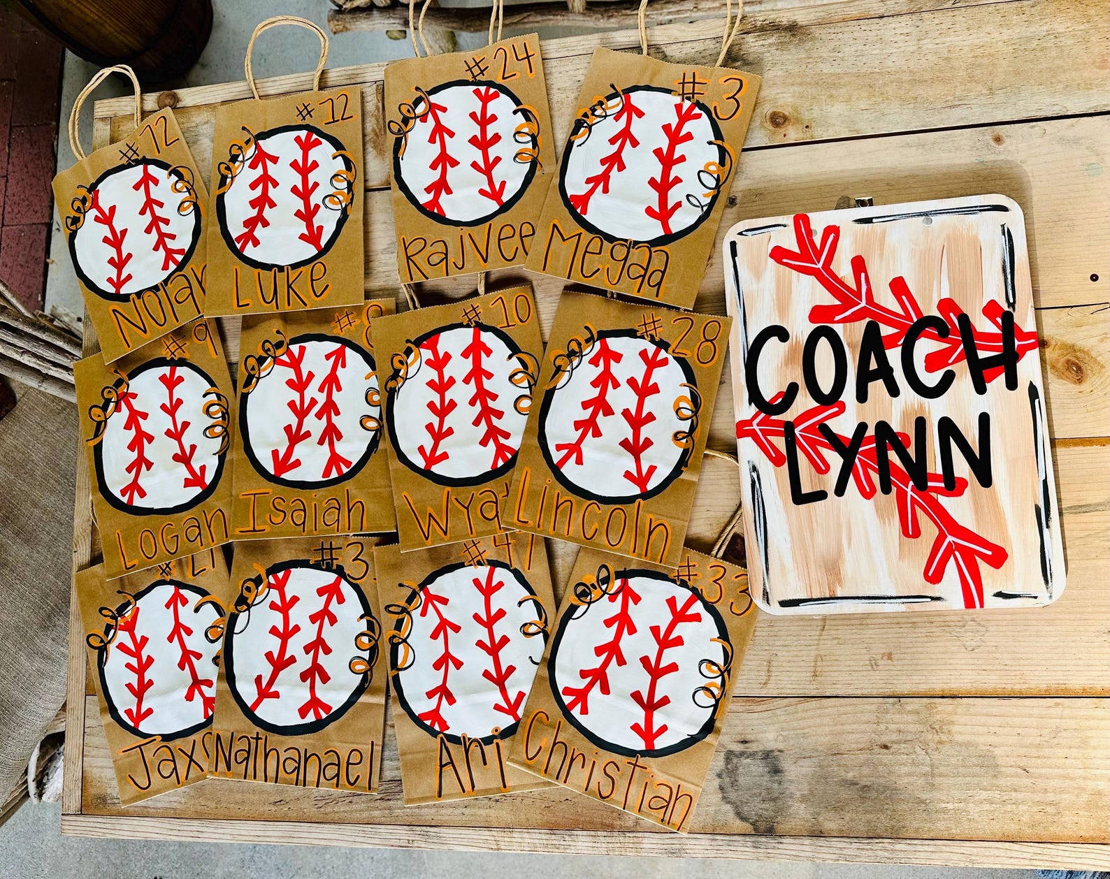Hand Painted Gift Bags, Sporting Events Ect. - Etsy