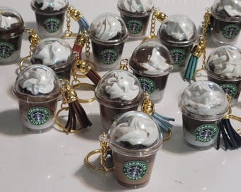 Starbucks Inspired Keychain - Etsy
