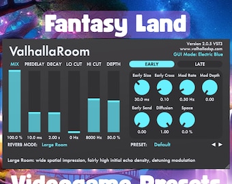 Predefinições de Reverb Valhalla Room | Pacote de Presets para ...