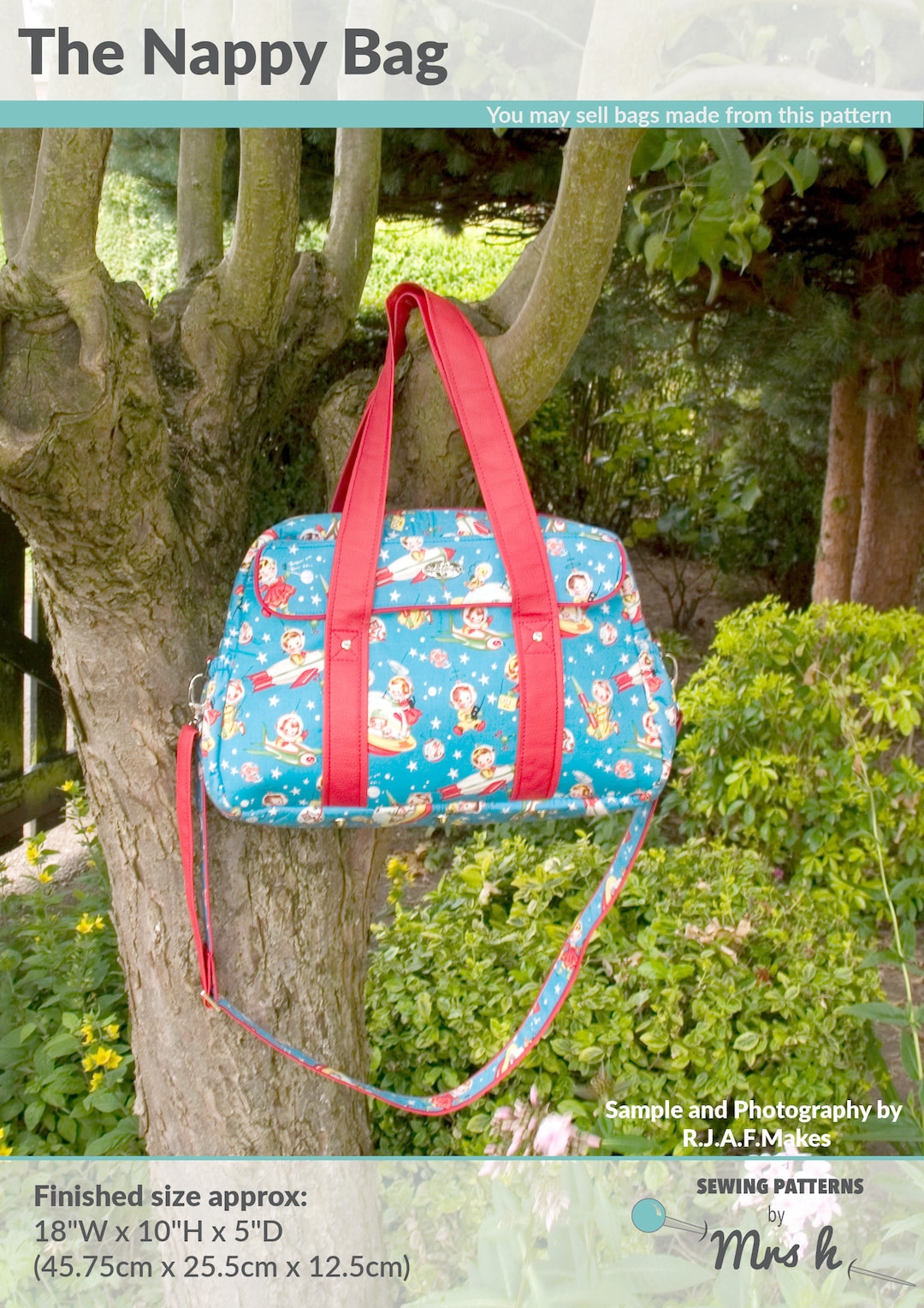 Diaper Bag Sewing Pattern – Travel Bag PDF With Pockets - Etsy