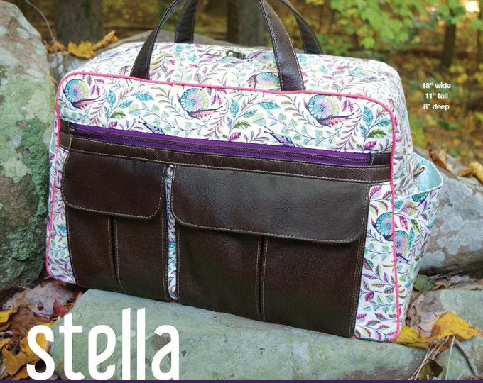 Weekender Travel Bag Pattern PDF Download Overnight Bag Sewing Patterns ...