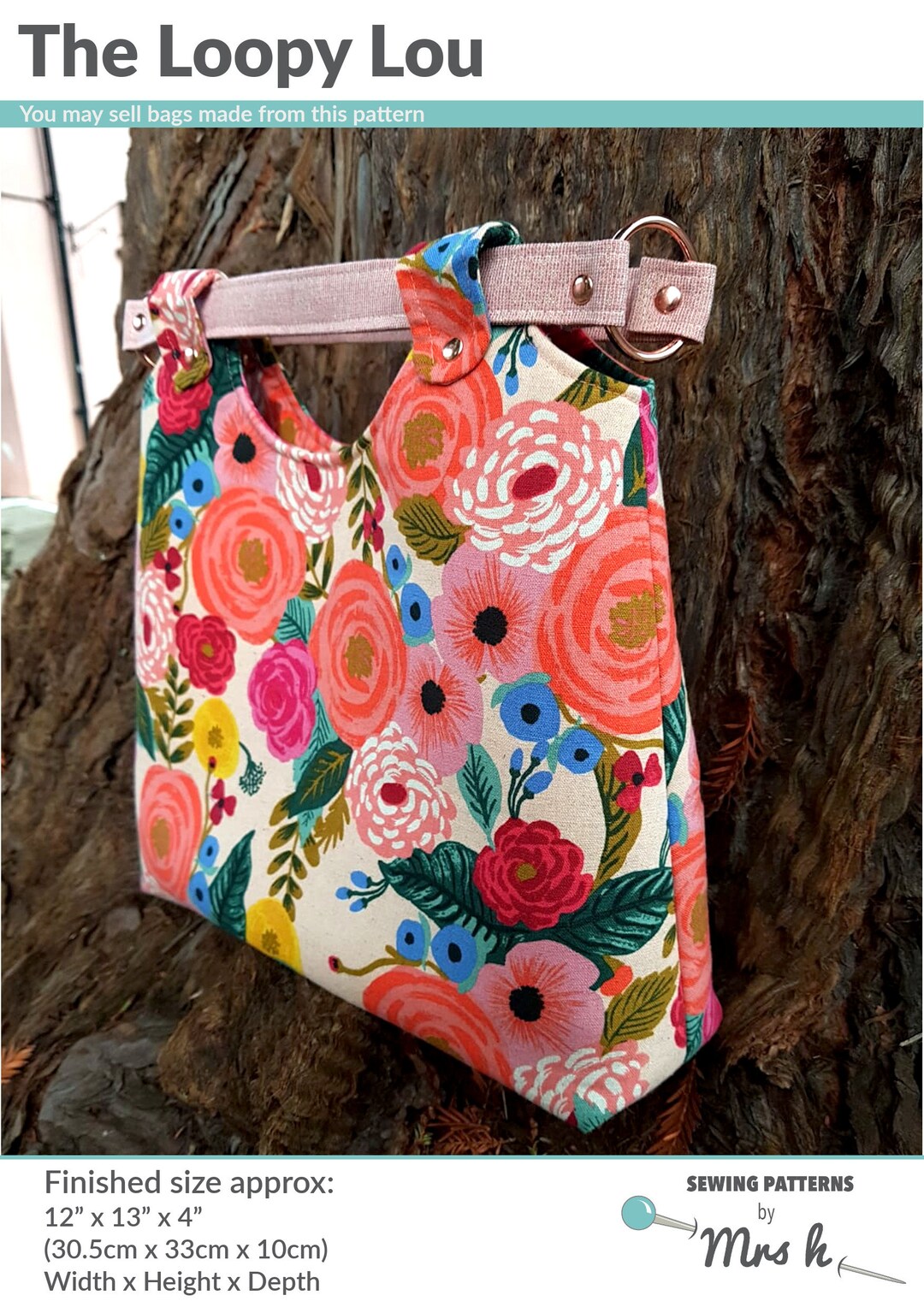 The Loopy Lou Bag Digital Sewing Pattern by Sewing Patterns by Mrs H ...