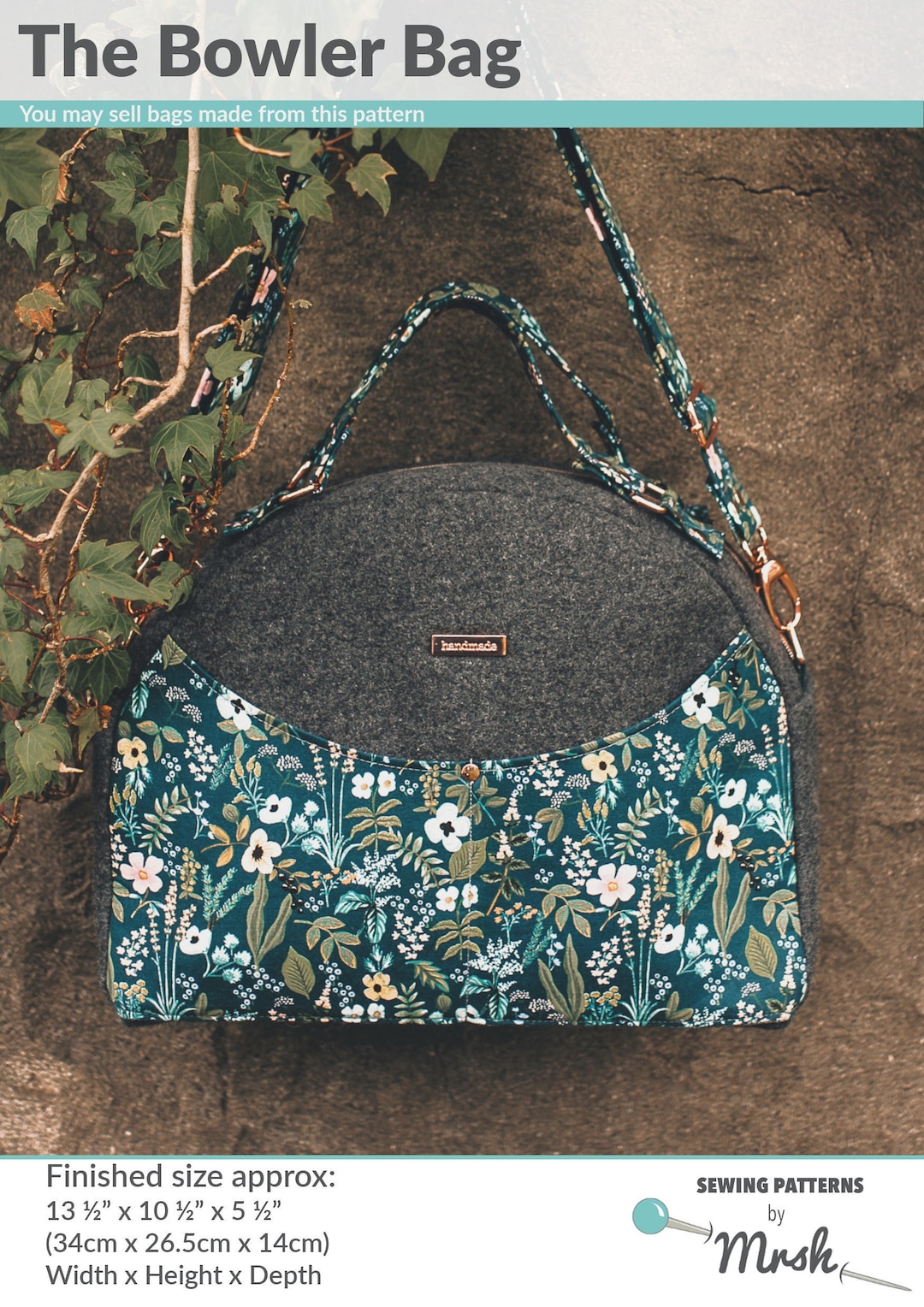 The Bowler Bag Sewing Pattern: Structured Carryall (digital PDF) - Etsy