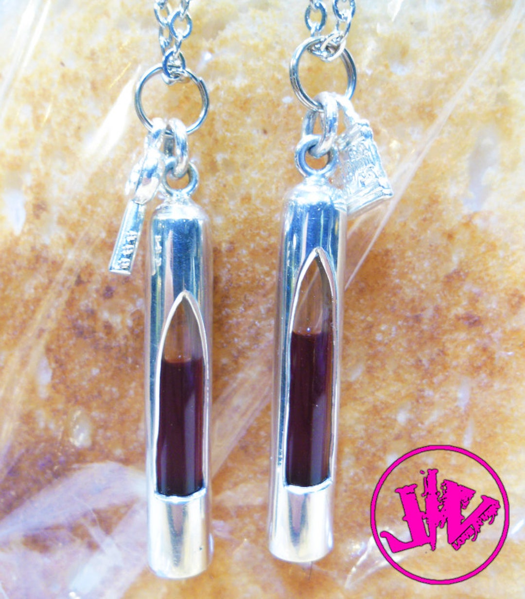 Sterling Silver Blood Vial Kit for Wedding | Blood Vial Necklaces ...