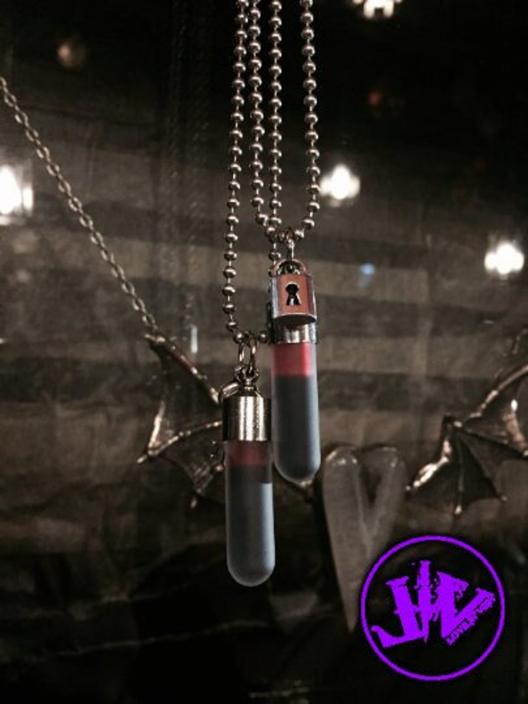 Blood Vial Set of Empty Vials to Fill With Your Own Blood Jewelry for ...