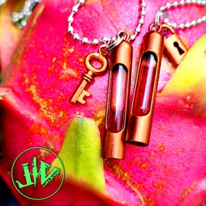 Bronze Color Blood Vial Kit | Blood Vial Jewelry | Blood Vial Necklaces ...