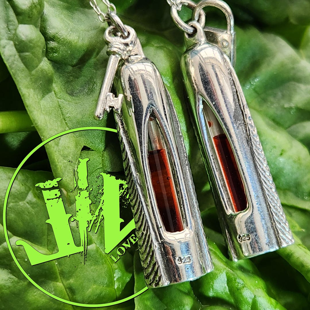 Giger Sterling Silver Blood Vial Kit Blood Vial Jewelry for Wedding ...