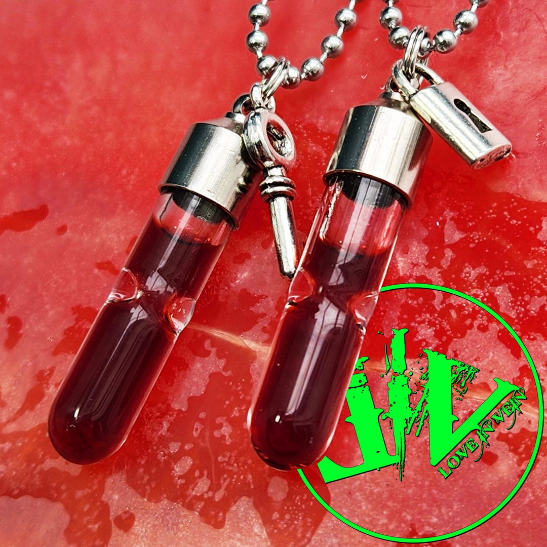 Blood Jewelry Empty Vials for Your Blood Vial Pendants for Wedding Gift ...