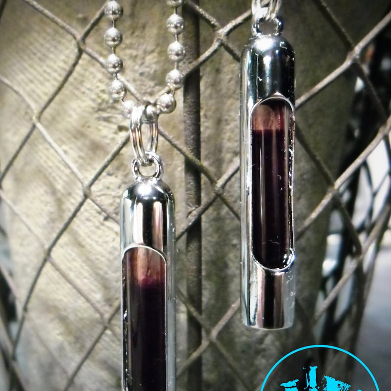 Glass Vial Pendant Necklace - Etsy