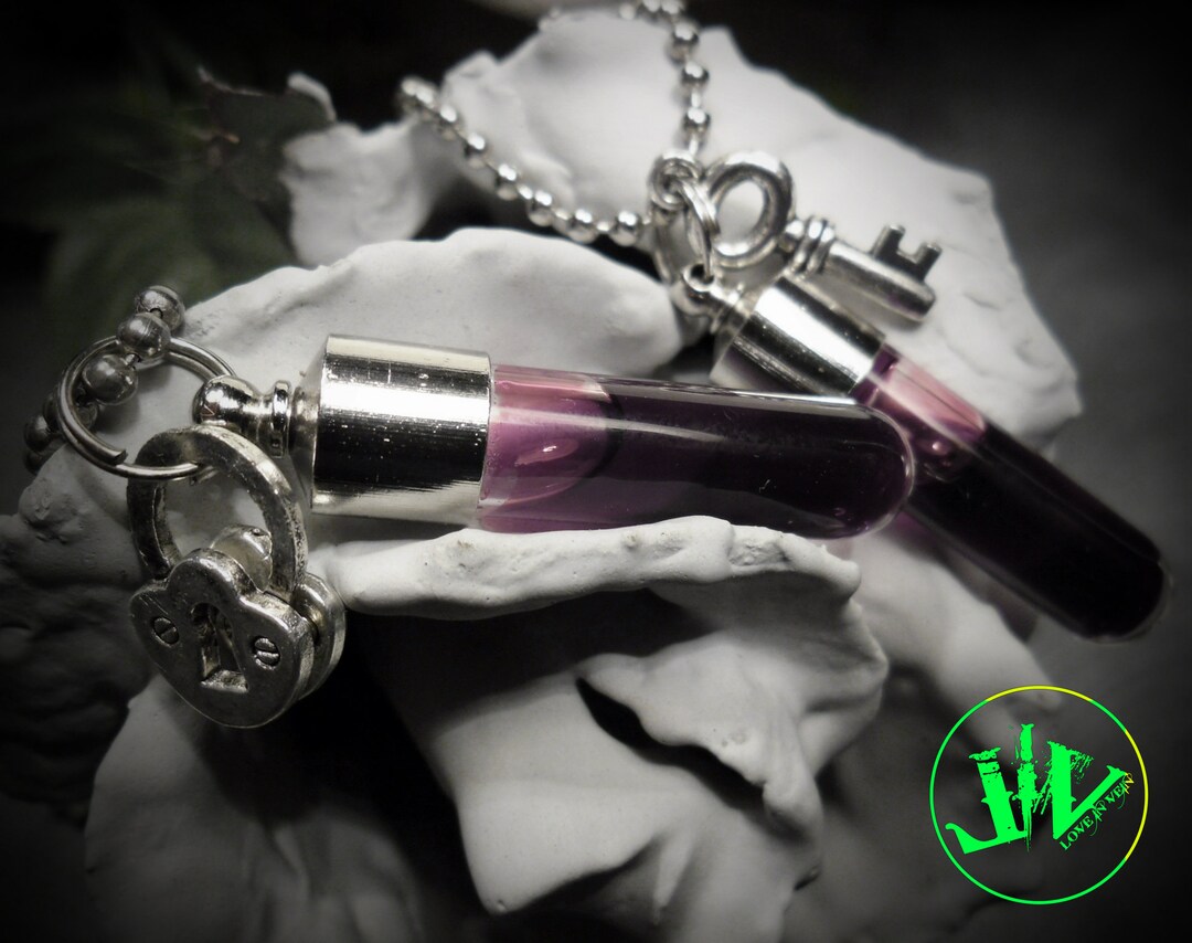 Blood Vials Clear Glass Empty Vials to Fill With Your Own Blood Jewelry ...