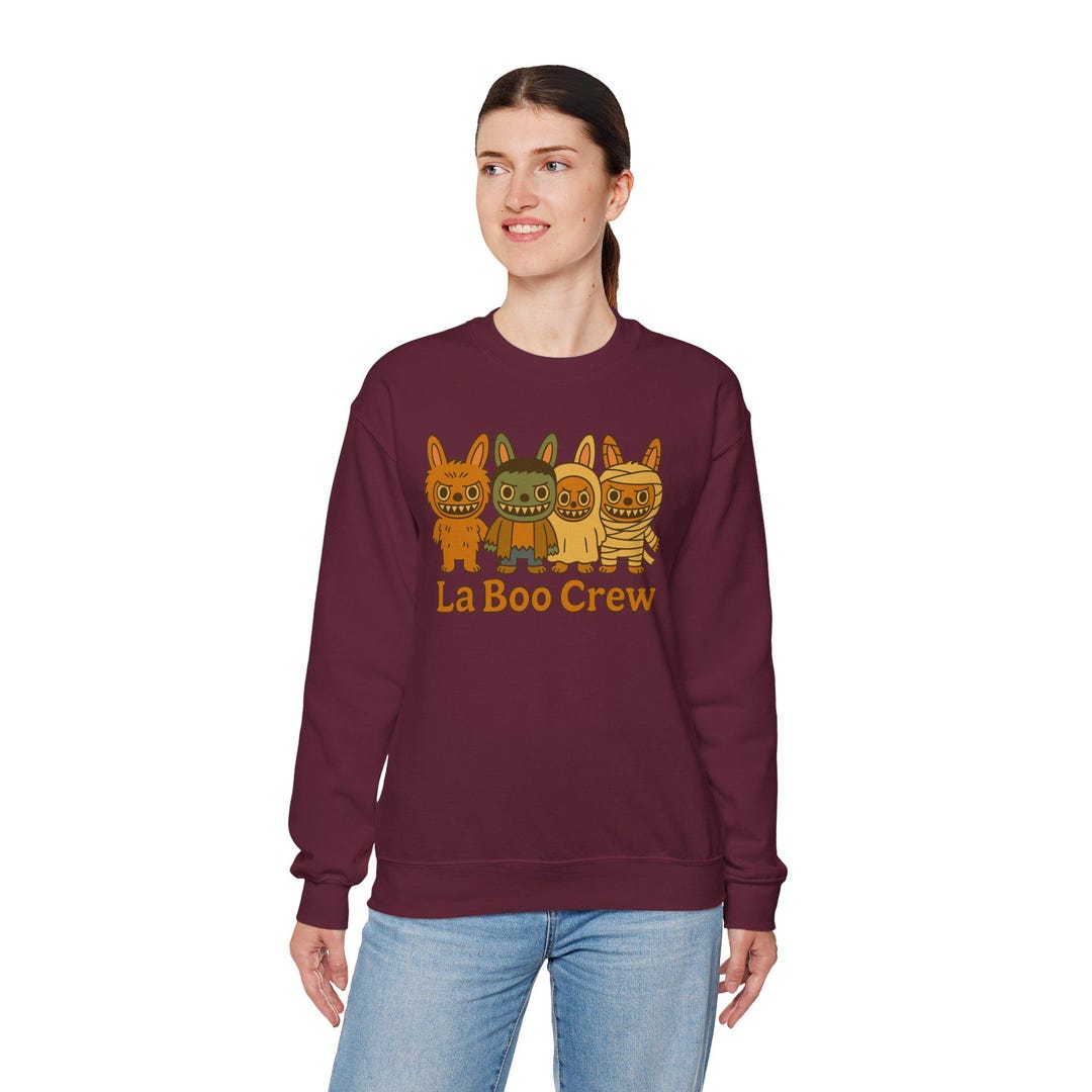 Labobo Halloween Crewneck Sweatshirt, La Boo Crew Costume, Unisex ...