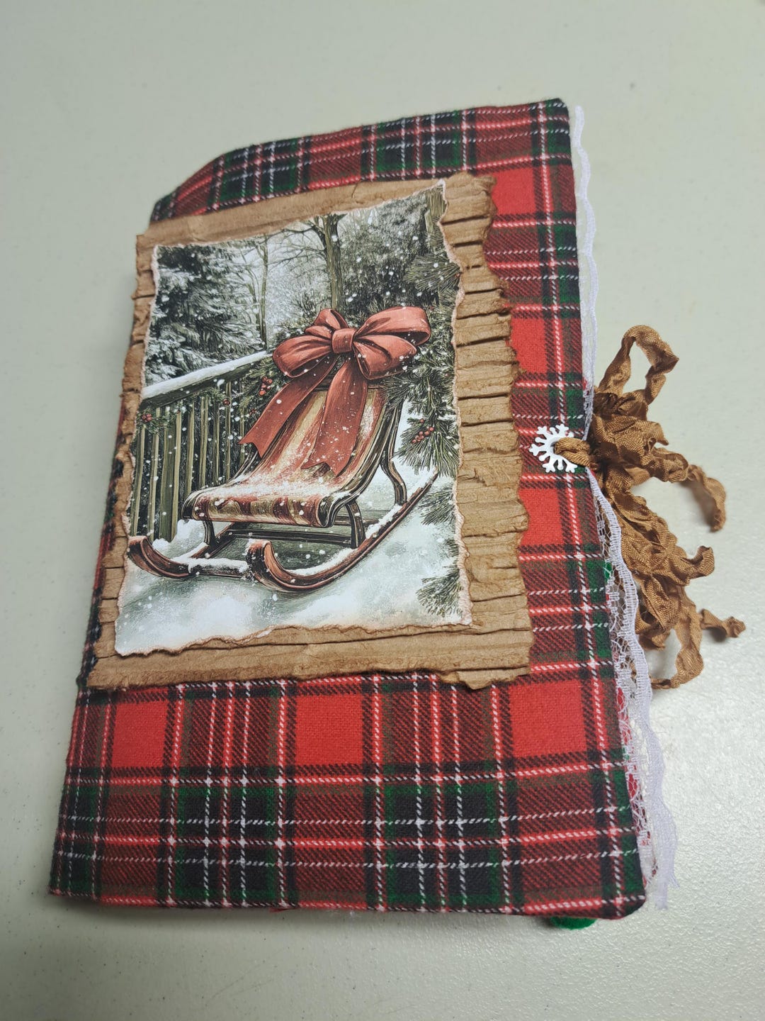 Christmas Junk Journal-sleigh - Etsy