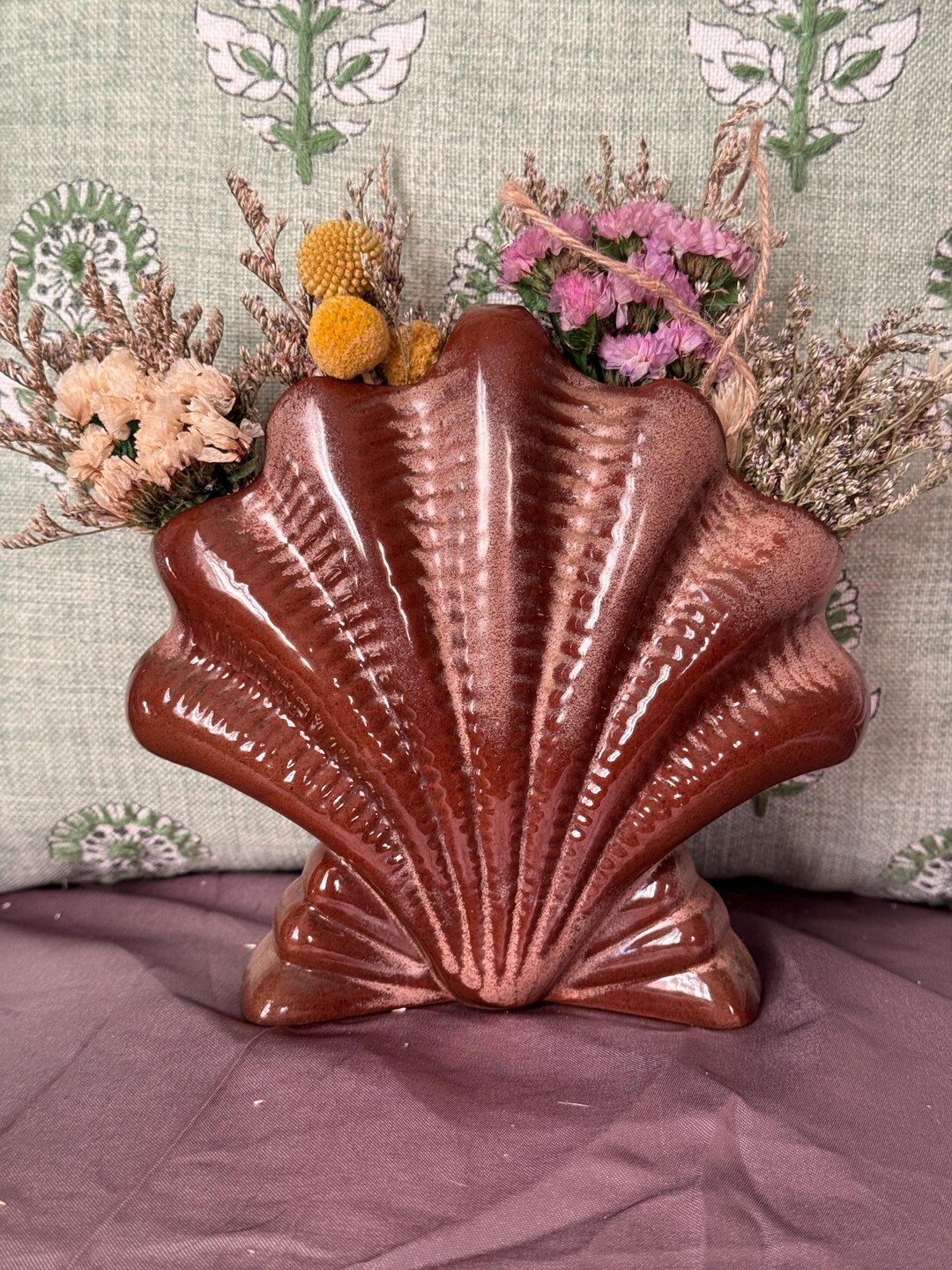 Vintage Frankoma Clam Shell Vase - Etsy