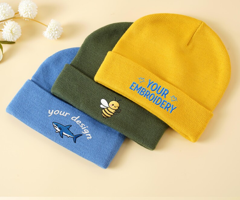 Custom Beanies for Adult Baby Kids,personalized Winter Beanies,custom ...