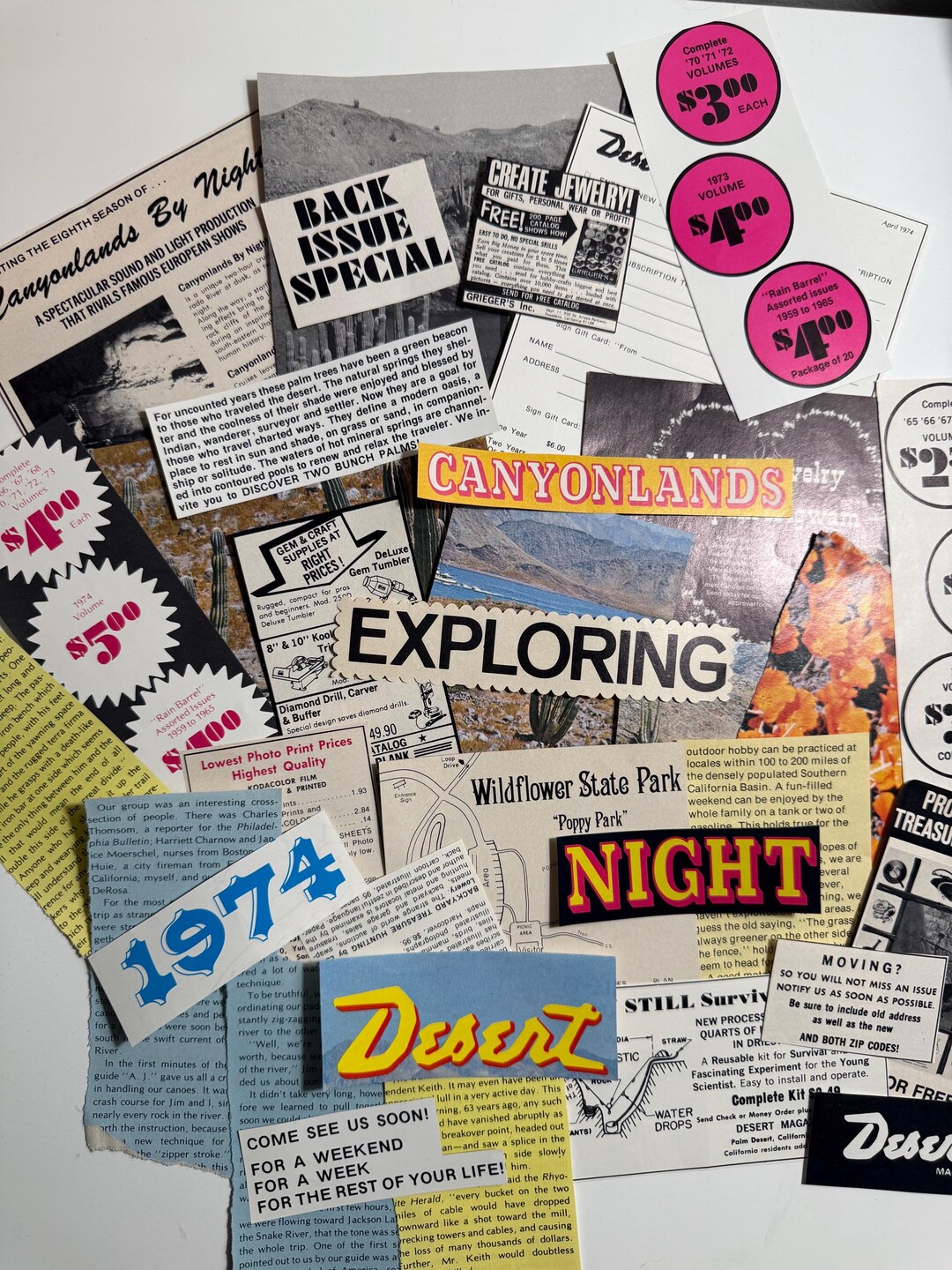 70s Desert Magazine Ephemera Bundle - Etsy