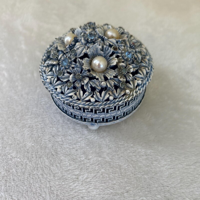 Jeweled Trinket Box - Etsy