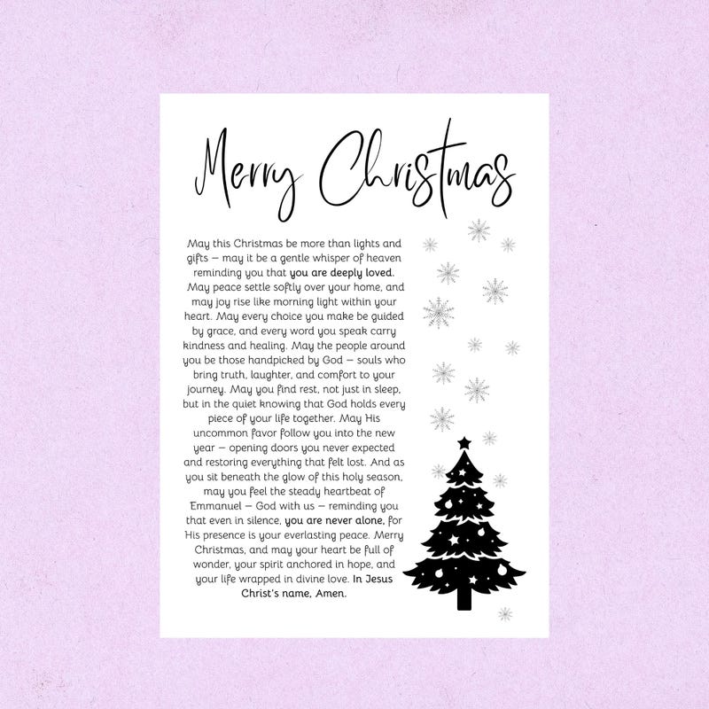 Christmas Cards Blessings - Etsy