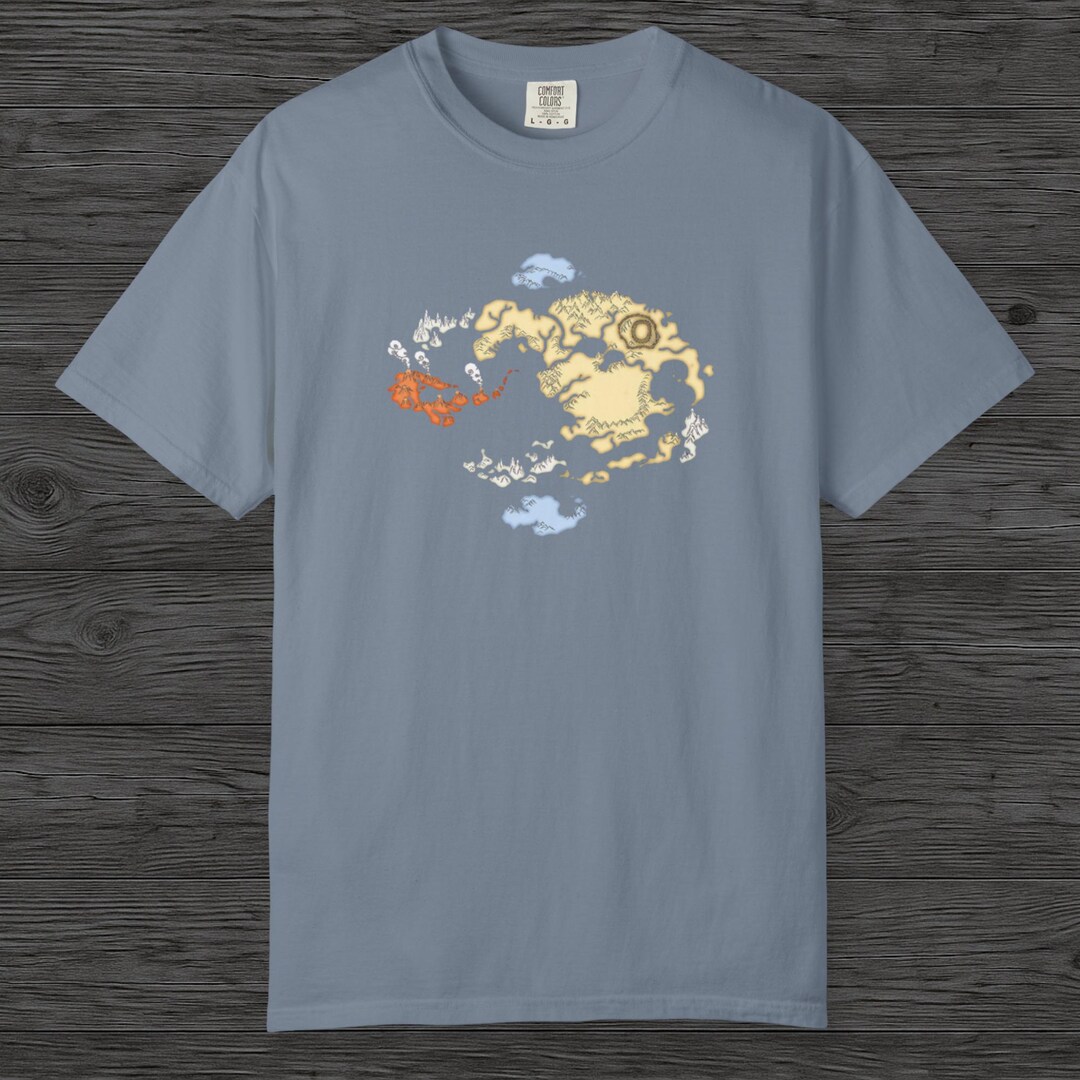 Avatar the Last Airbender Four Nations Map Shirt | ATLA Design Gift ...