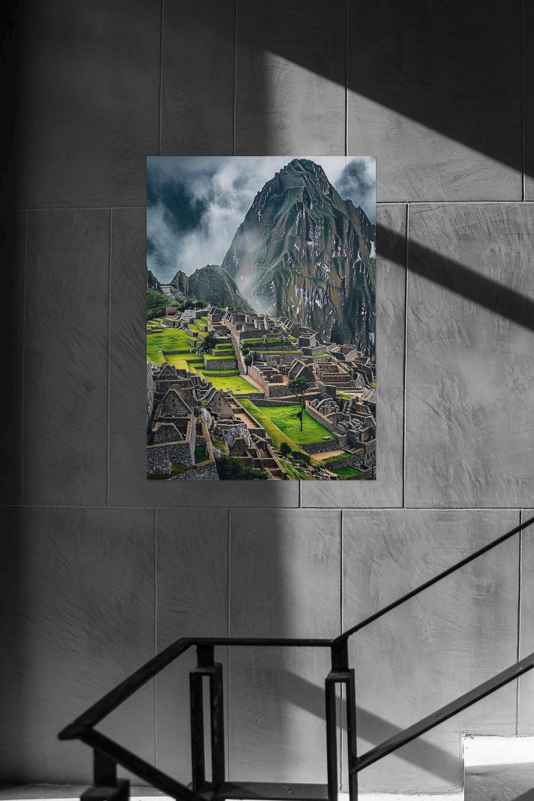 Machu Picchu Poster: Peruvian Andes Mountain Landscape (digital ...