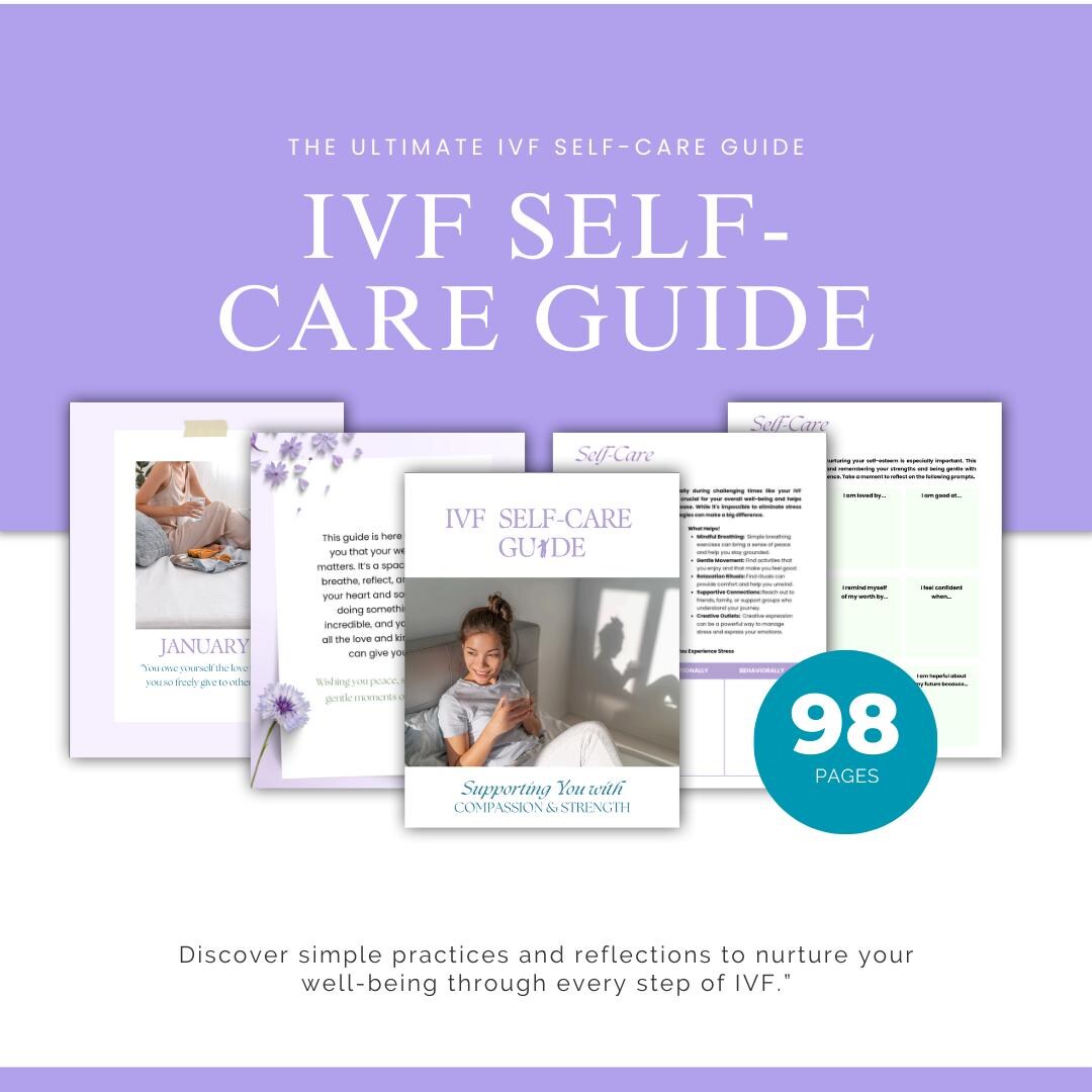 IVF Self-care Guide | Fertility Emotional Support Workbook, Printable ...