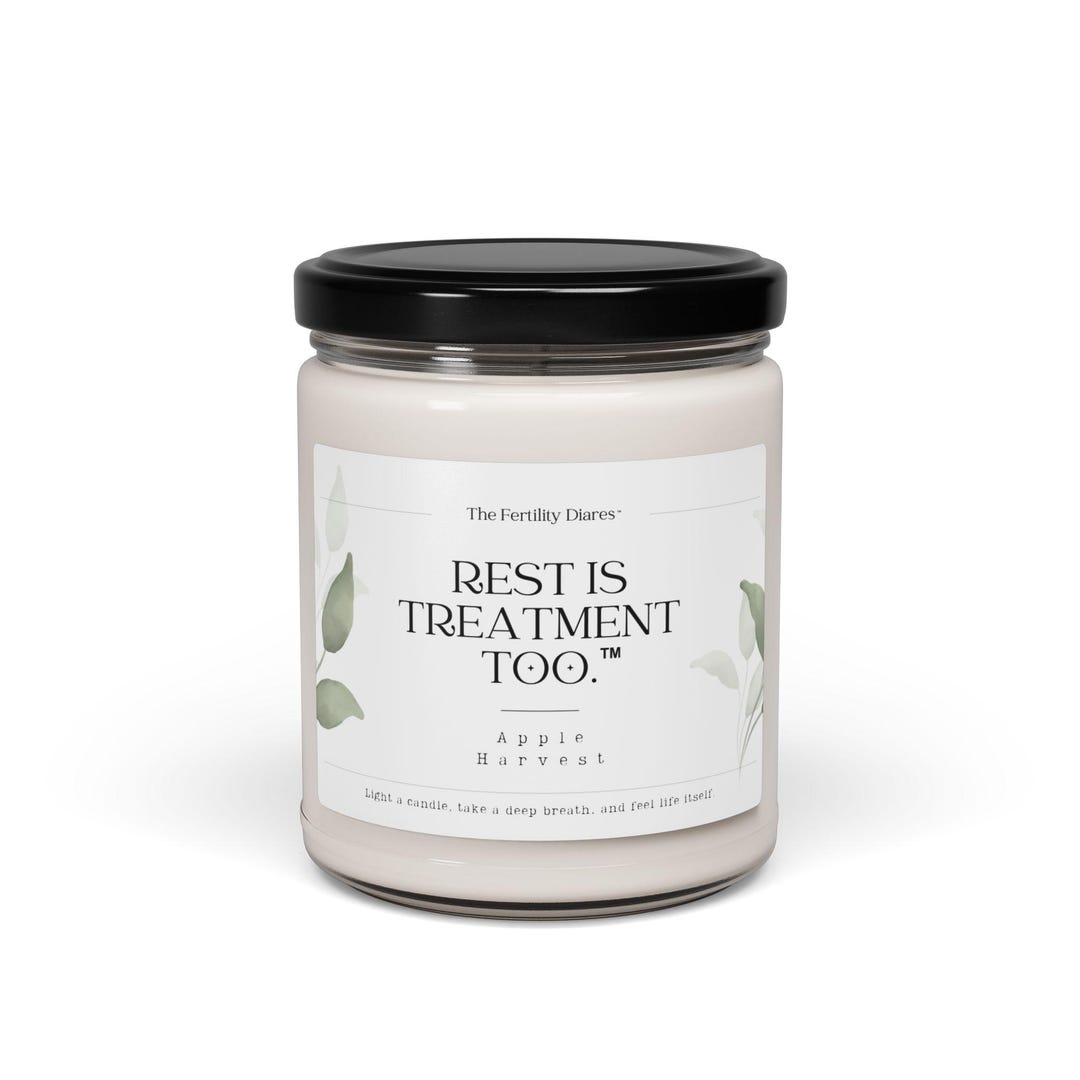 Rest is Treatment Too Apple Harvest Candle | IVF Journey Self-care Gift ...