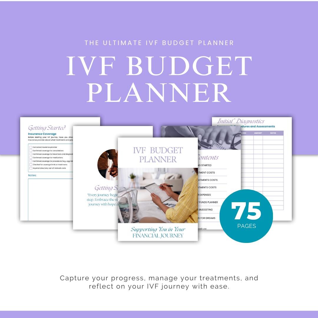 IVF Budget Planner | Printable Fertility Expense Tracker, IVF Cost ...