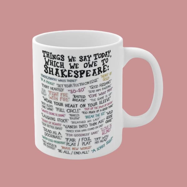 Shakespeare Mug - Etsy