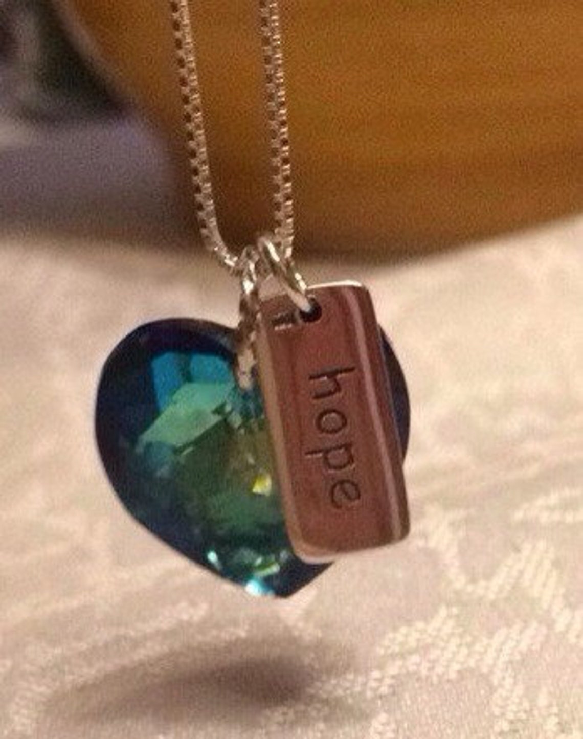 Hope Gift Hope Necklace Hope Awareness Necklace Hope for - Etsy
