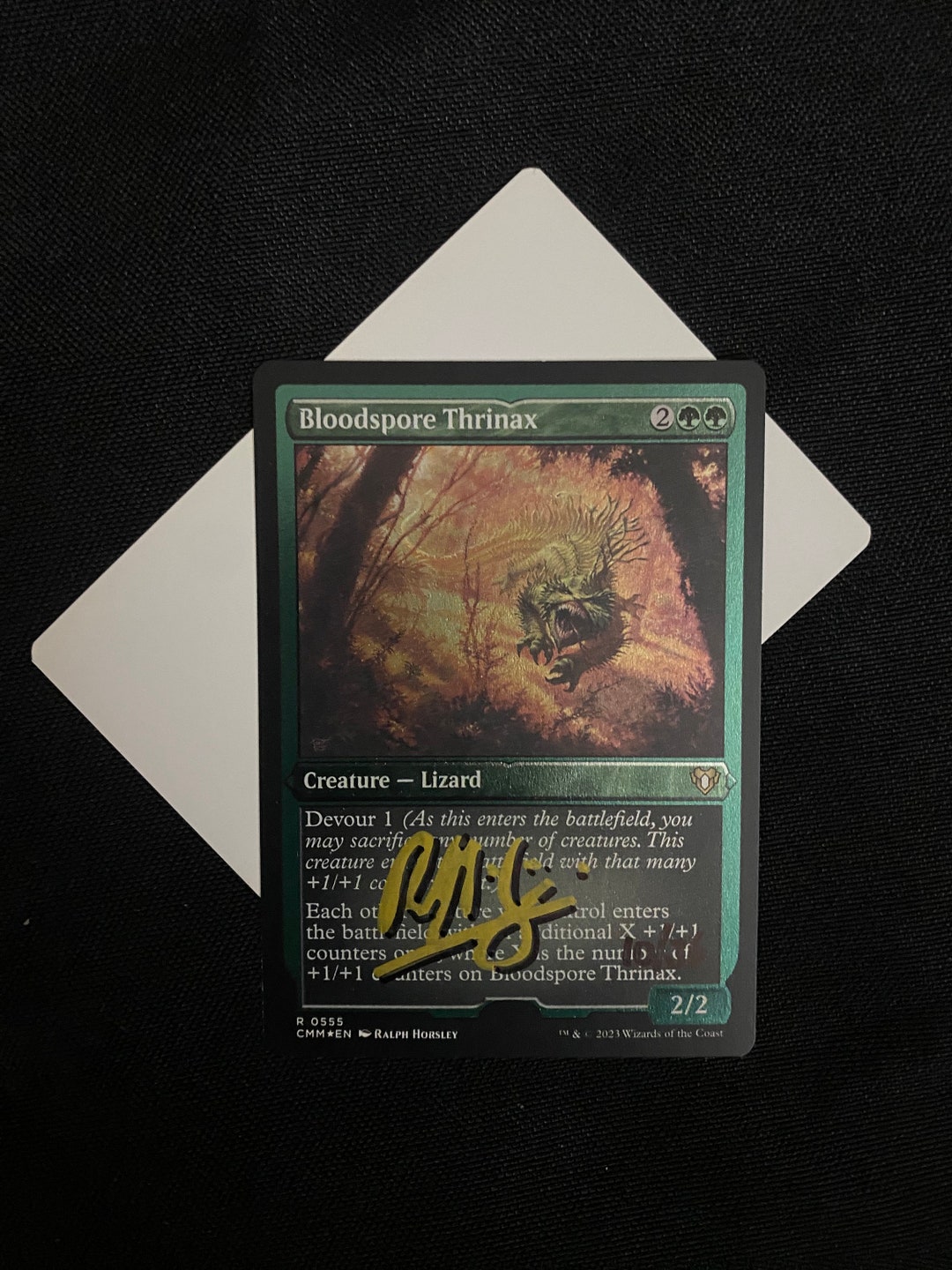 Bloodspore Thrinax (foil) Alternate Frame - Commander Masters - Etsy