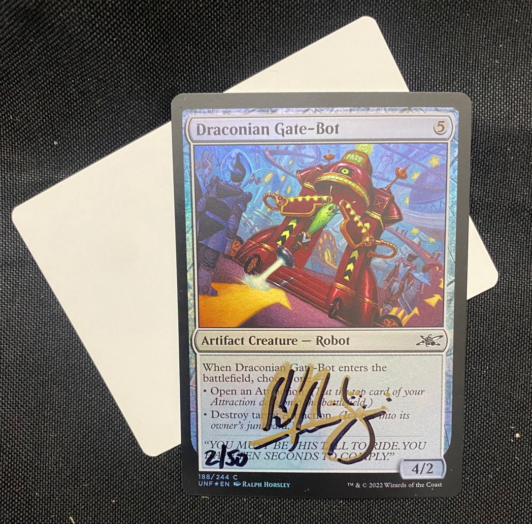 Draconian Gate-bot - Unfinity (foil) - Etsy