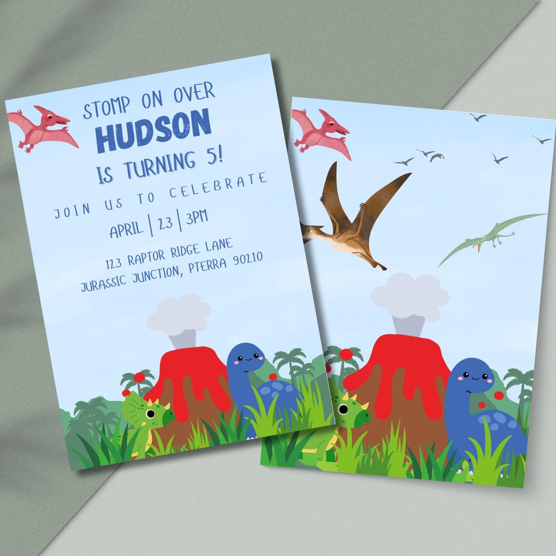 Stomp on Over - Invitation - Etsy