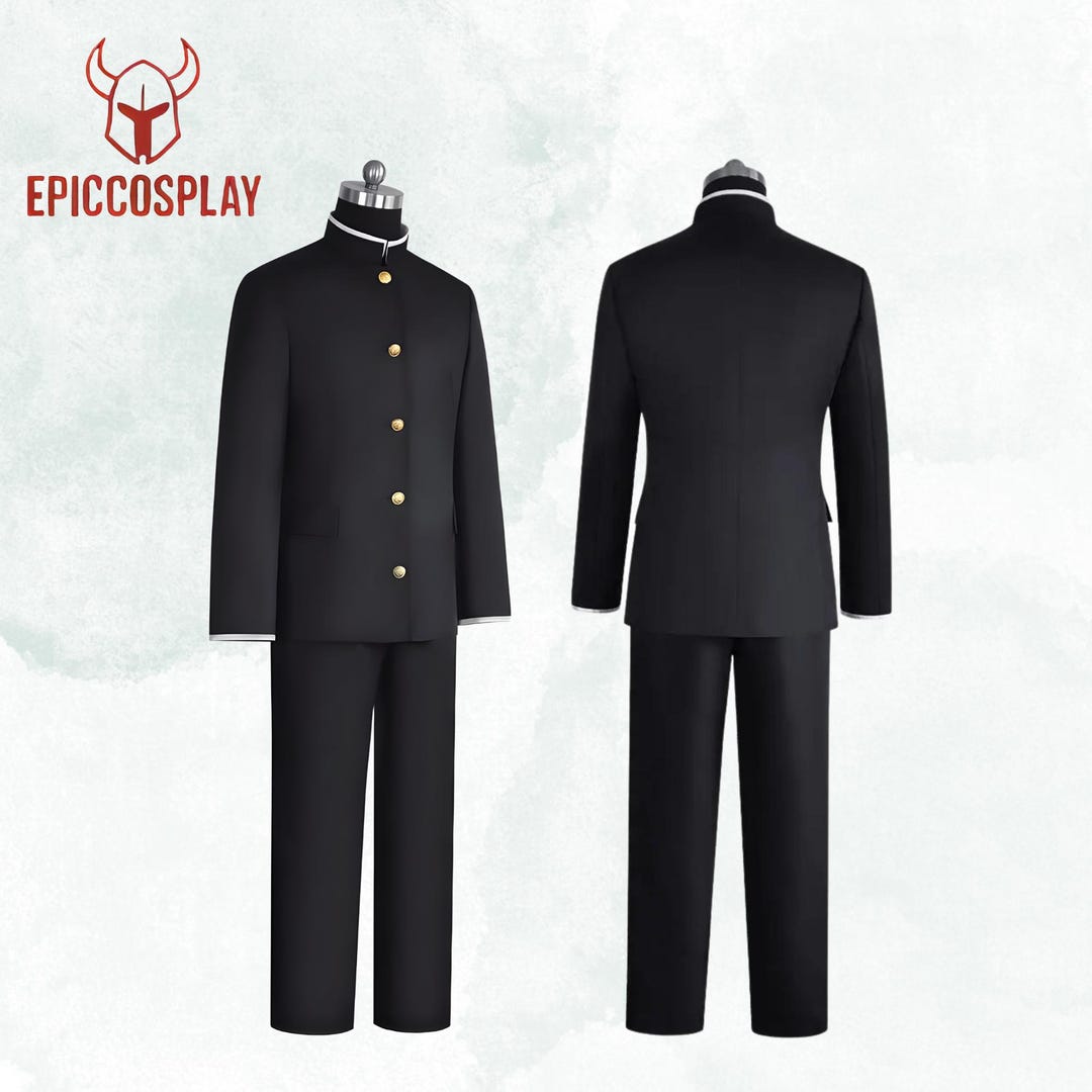 Like as Ken Takakura Cosplay Costume School Uniform Glasses Black ...