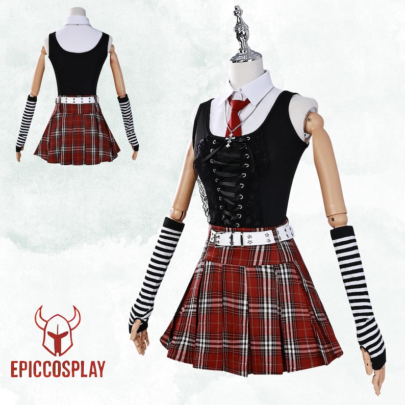Like as Misa Amane Cosplay Costume – Gothic School Uniform Outfit With ...