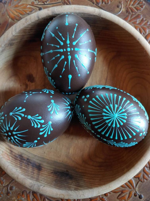 Three Pin Drop-peasant Goose Egg Set of Three. . - Etsy