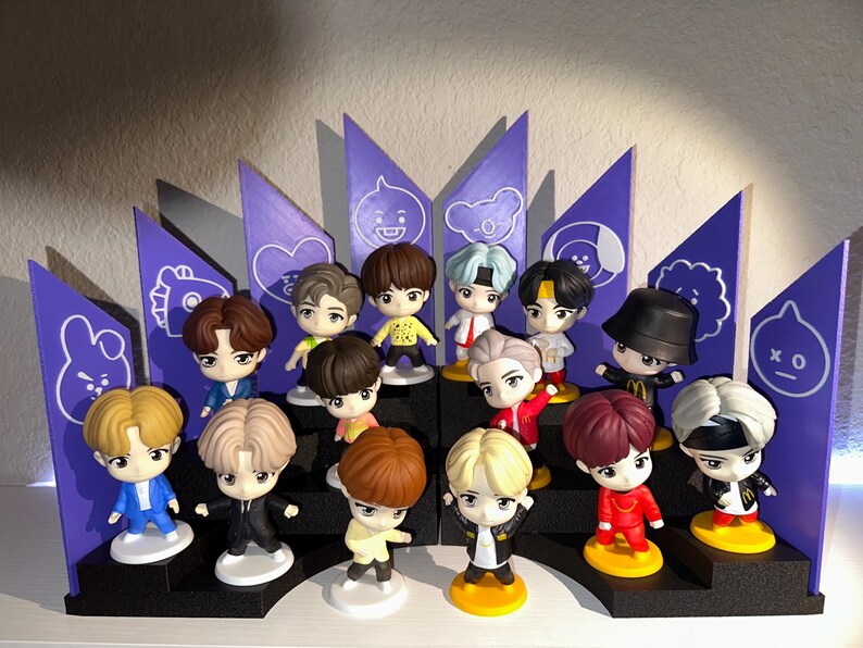 BTS Tinytan Display Stand — 3D Printed Collectible Holder for 14 ...