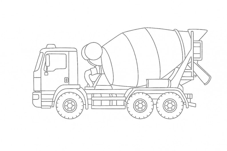 50 Construction Equipment Coloring Pages | Printable PDF | Trucks ...