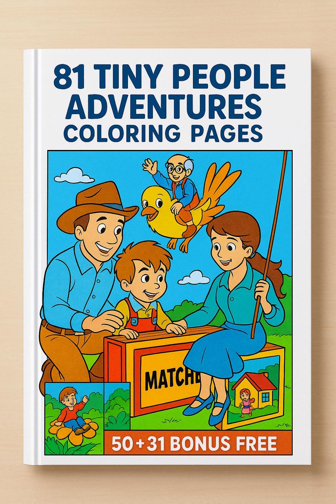 81 Tiny People Adventures Coloring Pages | Mini World Giant Objects ...