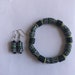 Green and Black Tribal Jewelry Set - Etsy