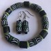 Green and Black Tribal Jewelry Set - Etsy