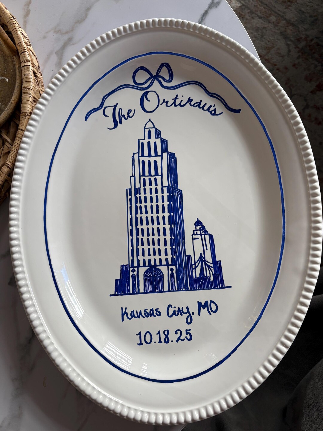 Custom Hand-painted Platter - Etsy