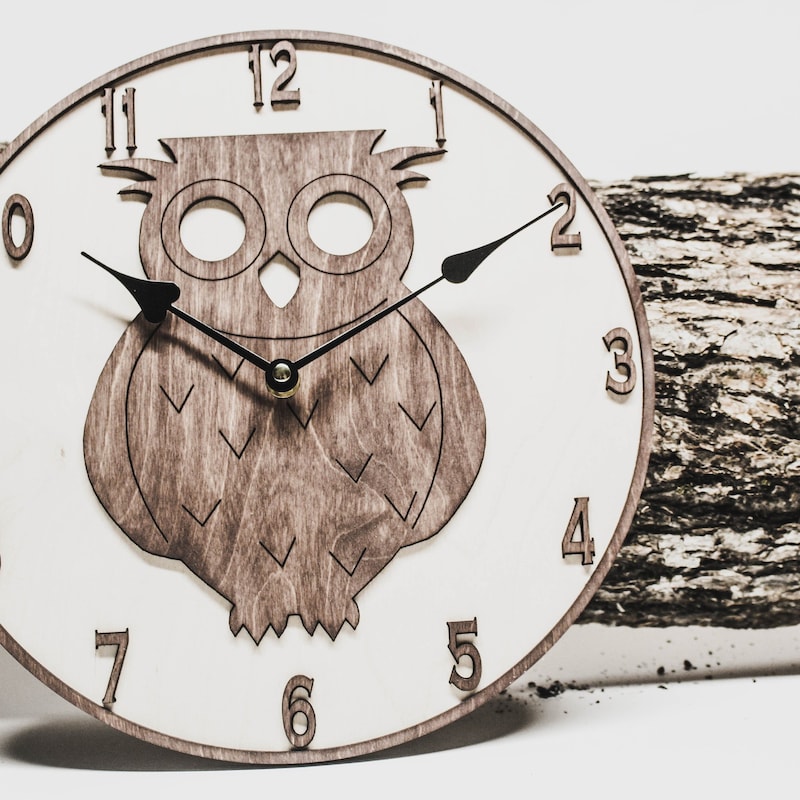Owl Clock - Etsy