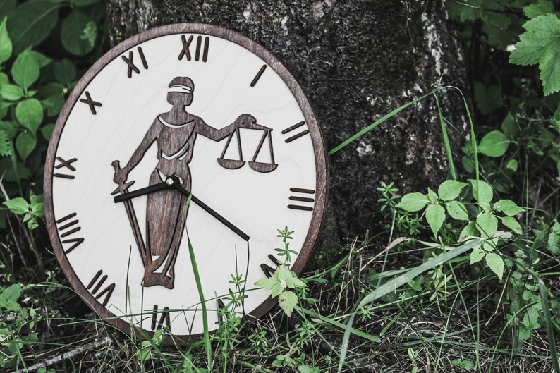 Wooden clock 11.8 / Lawyer gift / Lawyer gift for man / | Etsy