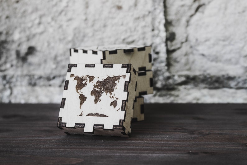 World Map Personalized Wood Box Engraved Box Personalized | Etsy