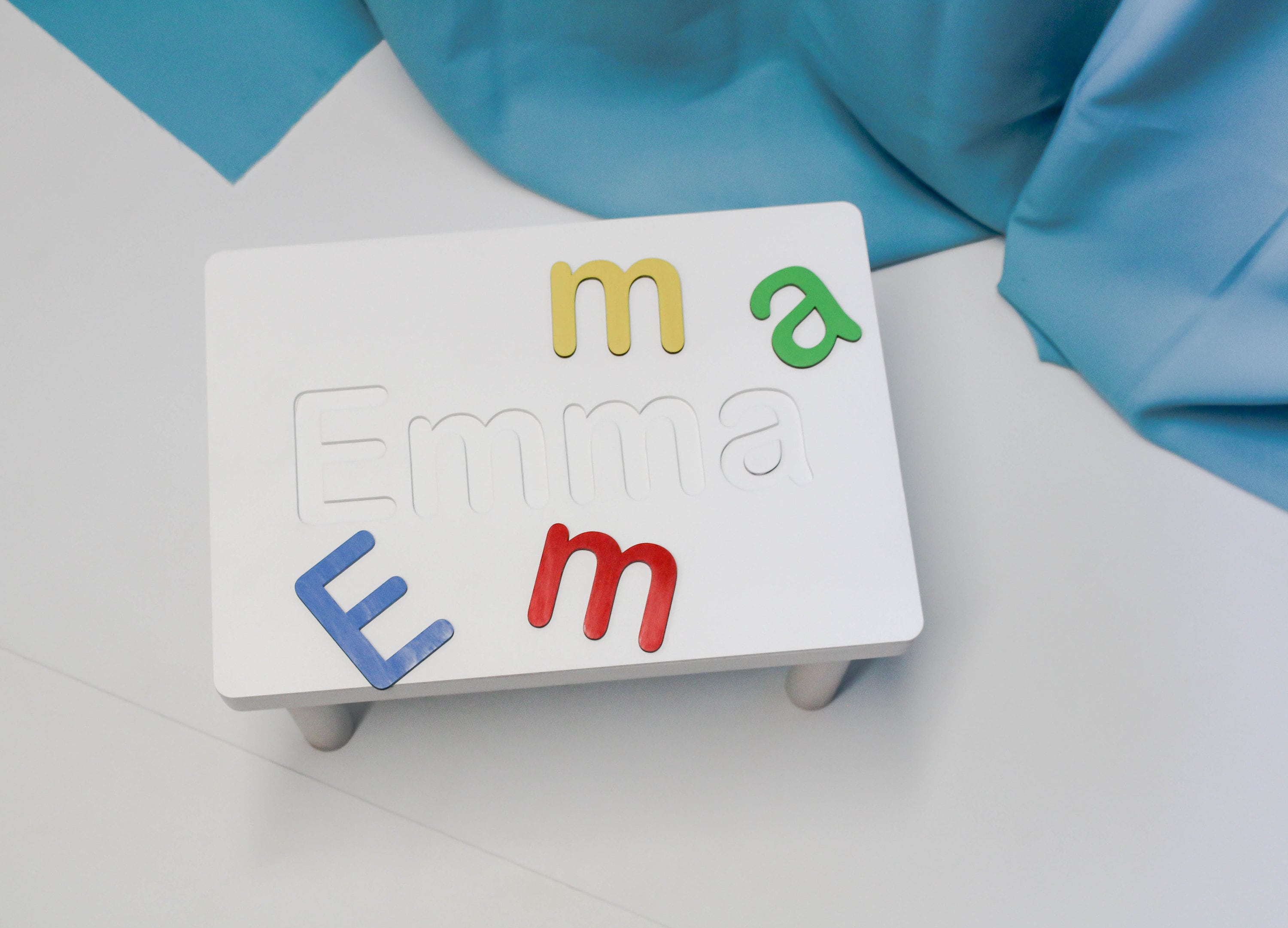 Step Stool / Name Puzzle / Wood Bench / Wooden Stool / Kids | Etsy
