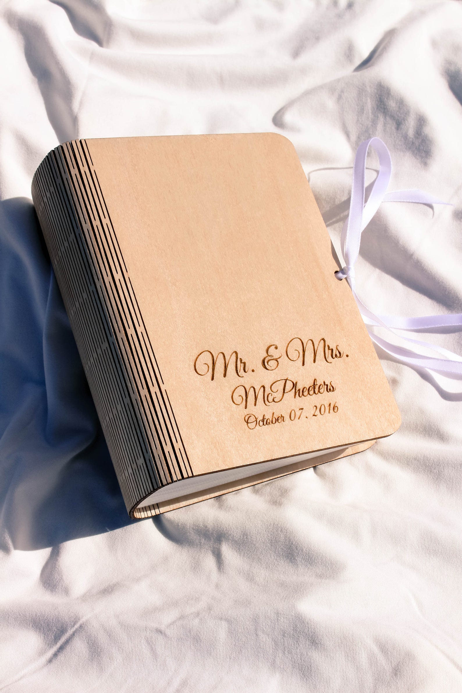 Personalized Photo Album / Laser Cut / Wedding Photo Album / - Etsy
