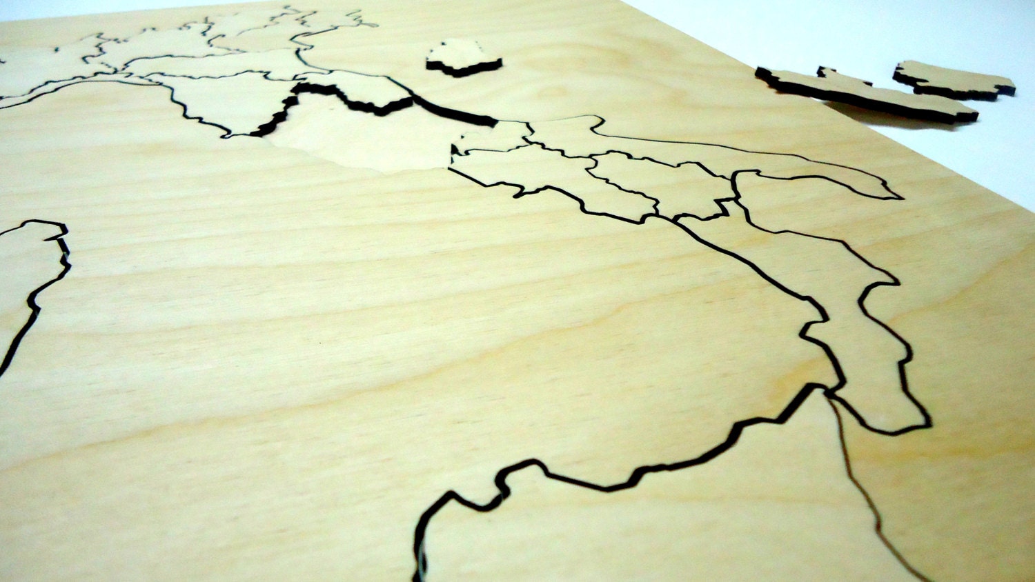 Italy Map Puzzle Wooden puzzle Educational Wood Puzzle Gift | Etsy