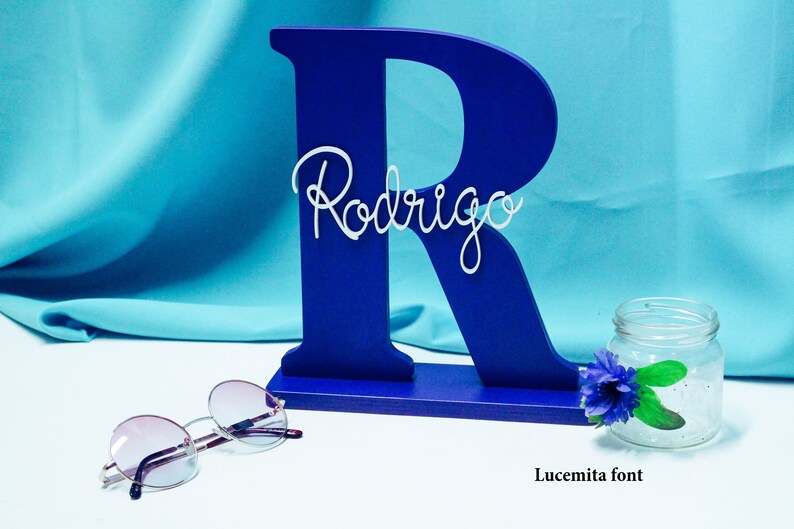 Custom Wooden Name Sign, Large Letter Nursery Decor - Etsy