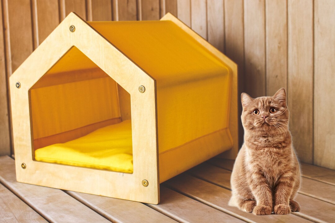 Cat House / Free Standing Pet House / Cat Bed / Cat Furniture / Cat ...